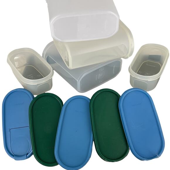 Tupperware | Kitchen | Tupperware Vintage Sheer Modular Mates Set Of 5 ...